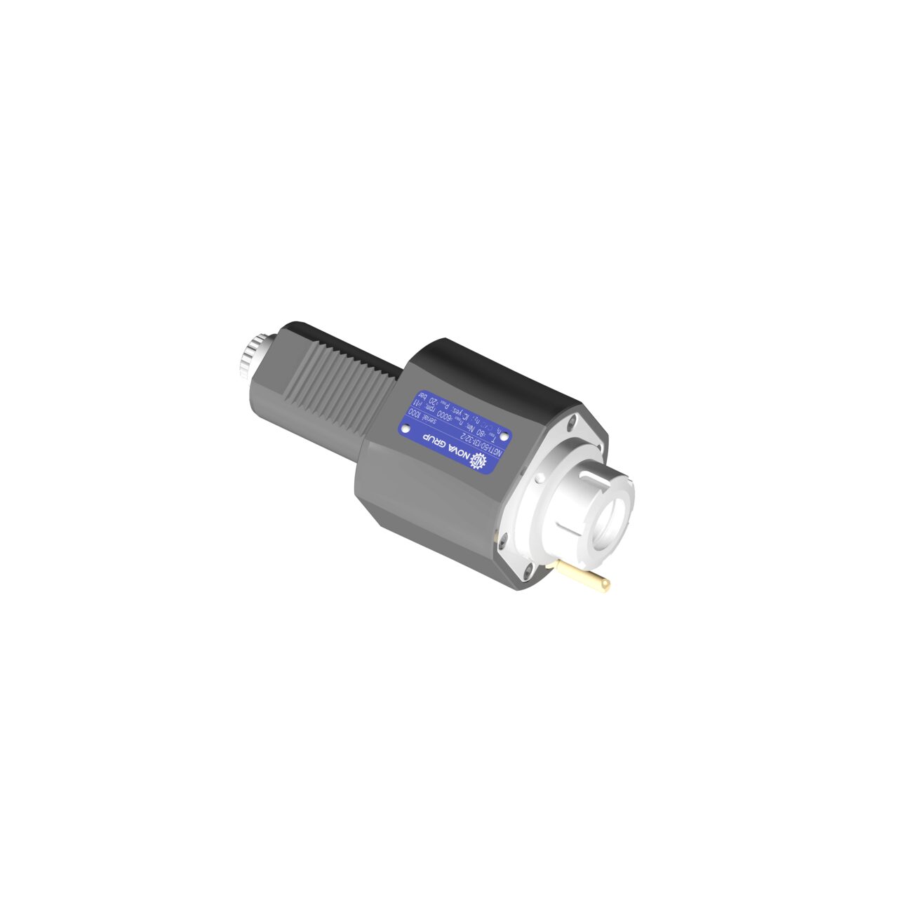 VDI 50, straight tool holder, coupling DIN 5480, with internal cooling ...