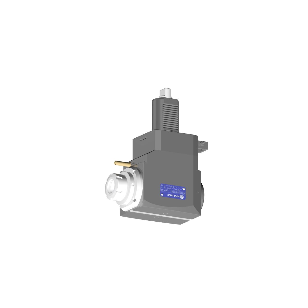 VDI 50, angular tool holder, coupling DIN 1809, with internal cooling ...
