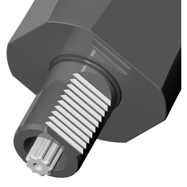 VDI 50, angular tool holder, coupling DIN 5482, with internal cooling ...